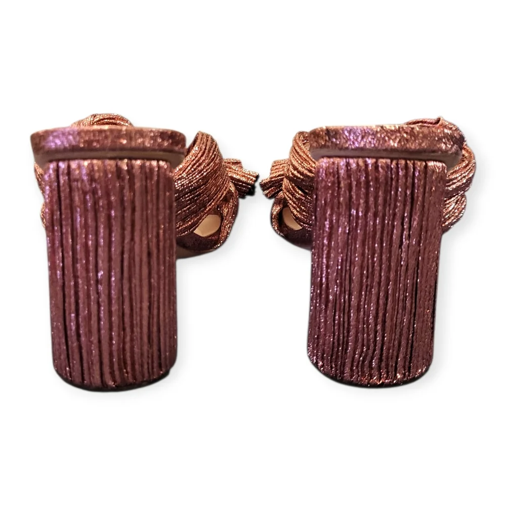 Loeffler Randall | Shoes | Loeffler Randall Metallic Rose Penny Knot ...